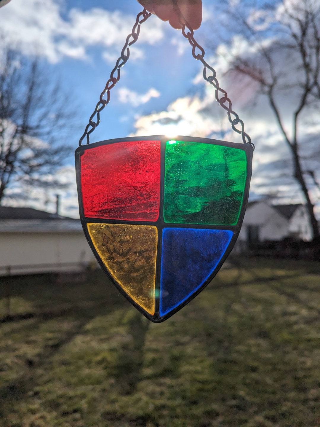Hogwarts Crest Stained Glass Harry Potter Sun Catcher - Etsy