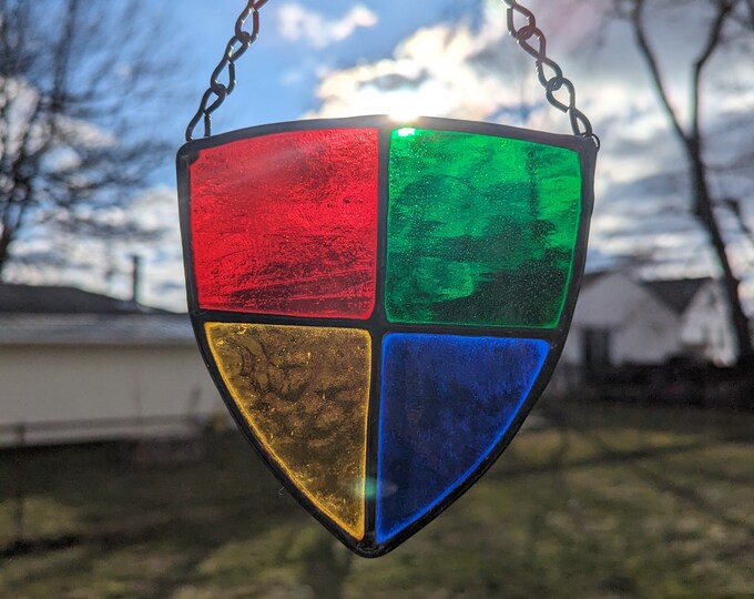 Hogwarts Crest Stained Glass Harry Potter Sun Catcher - Etsy