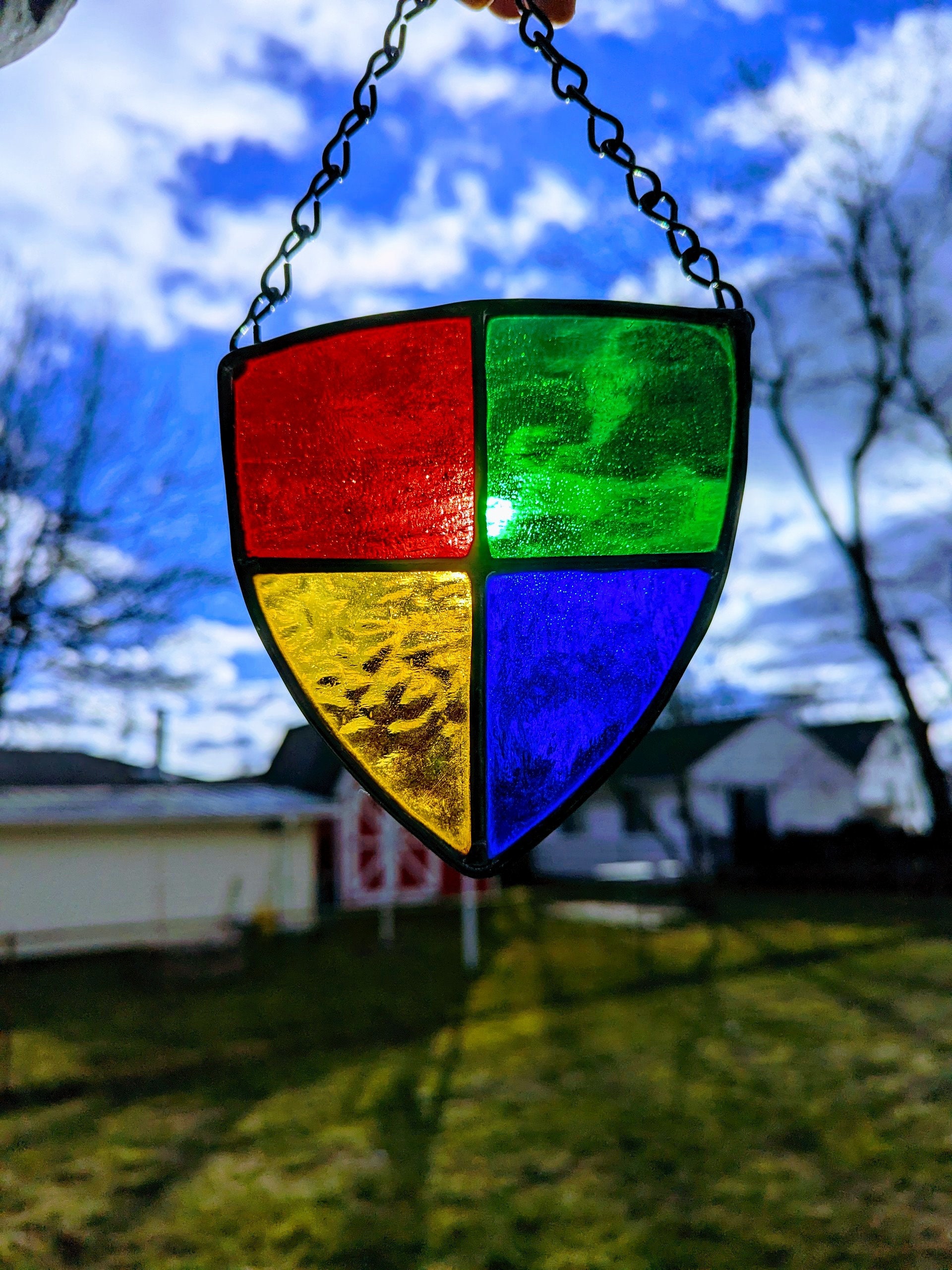 Hogwarts Crest Stained Glass Harry Potter Sun Catcher - Etsy
