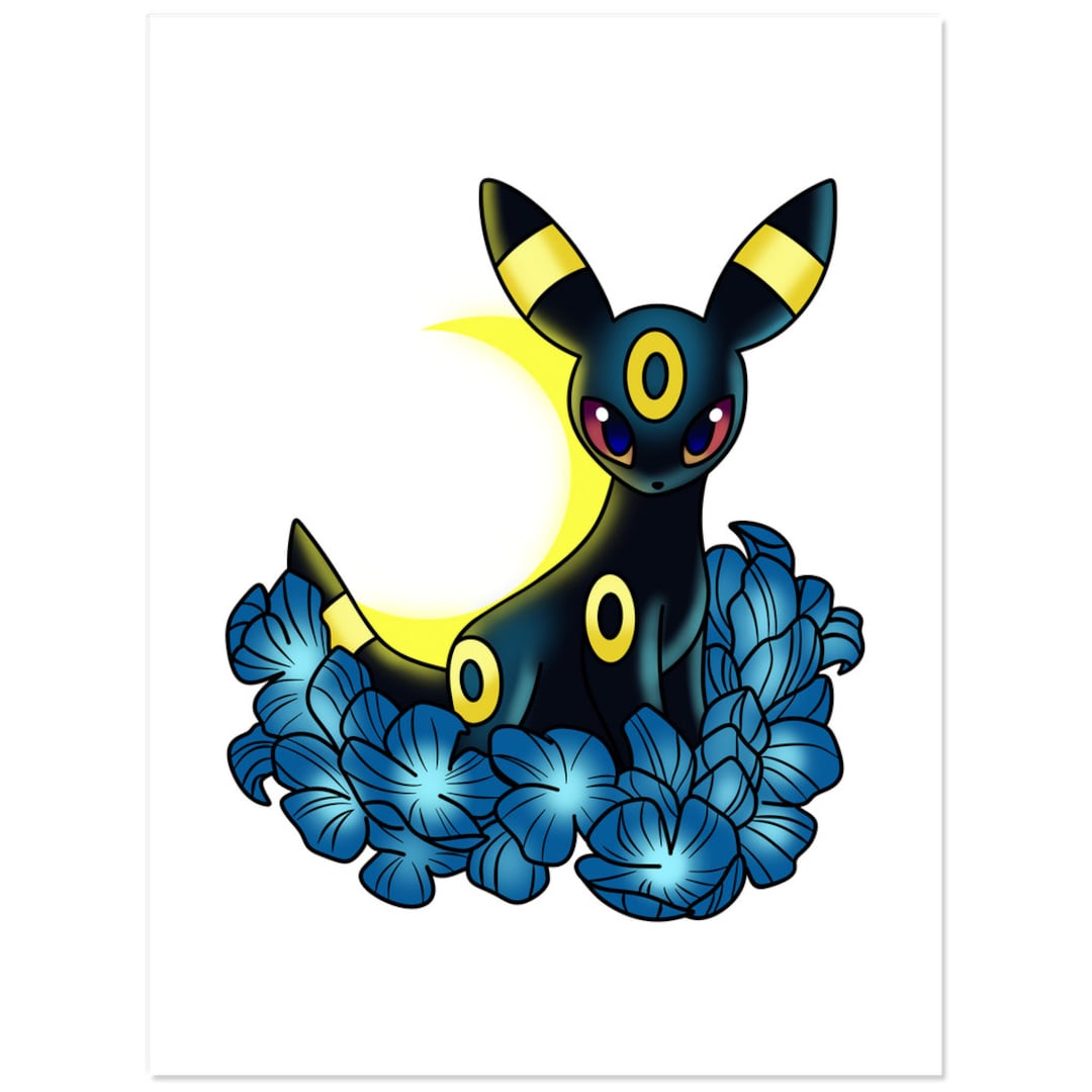 Umbreon Sticker, Kawaii Sticker, Umbreon Espeon Eeveelution ...
