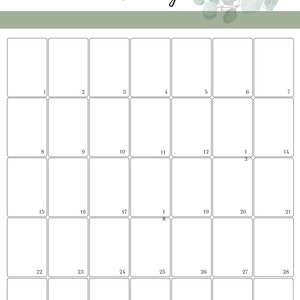 Greenery Inspired Printable Planner - Etsy