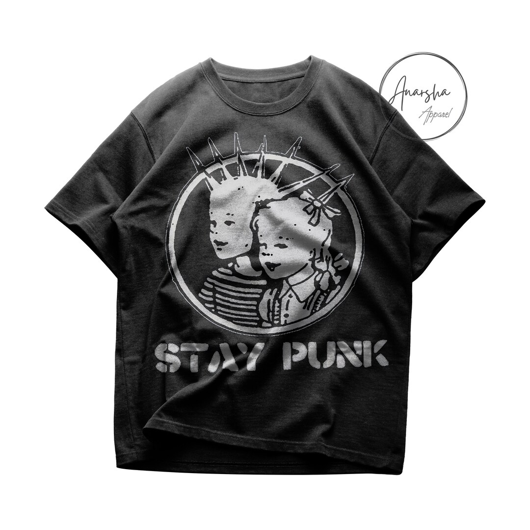 Stay Punk Shirt, Retro Punk Tee, Grunge Clothing, Gothic Punk ...