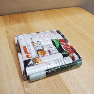 Recycled Magazine Coasters - Etsy