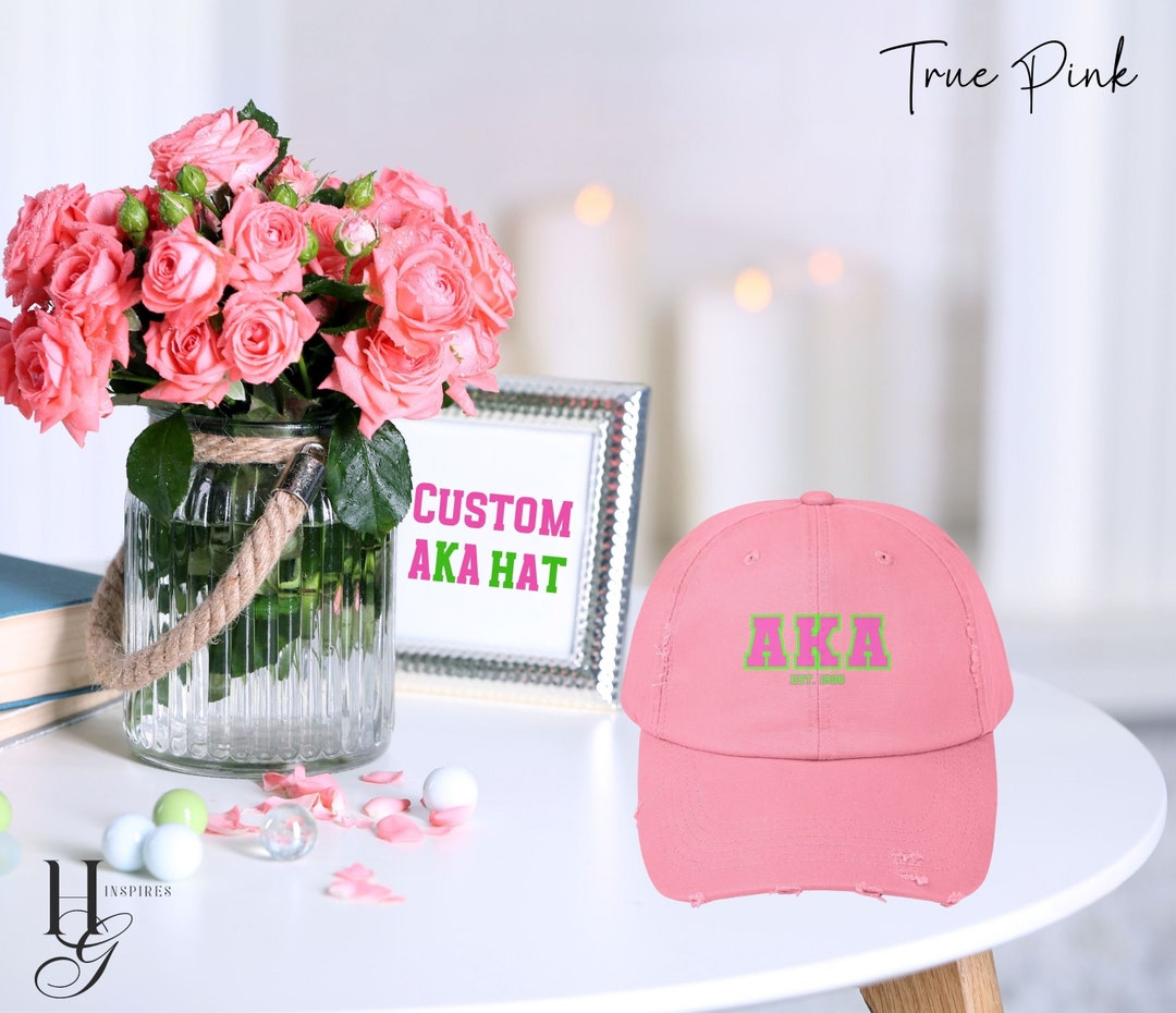 Custom AKA Cap, AKA Gifts, 1908 AKA Gift, Aka Hats, Aka Graduation ...