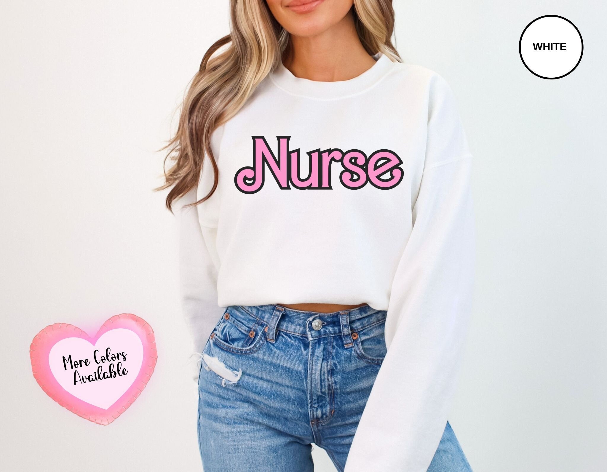 PCU Nurse Sweatshirt, Nurse Graduation Gifts, Nursing School Grad, Pink ...