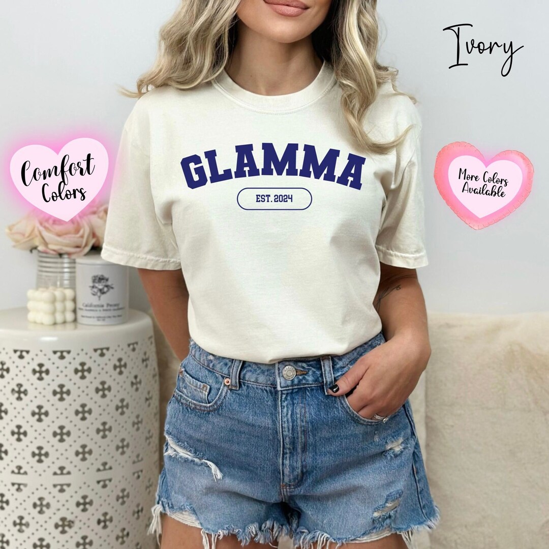Glamma Gift, Glamma Shirts, First Time Grandma, New Mothers Day Grandma ...