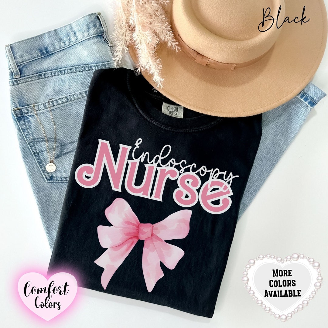 Coquette Endoscopy Nurse T Shirt, Endoscopy Nurse Shirt, Coquette Pink ...