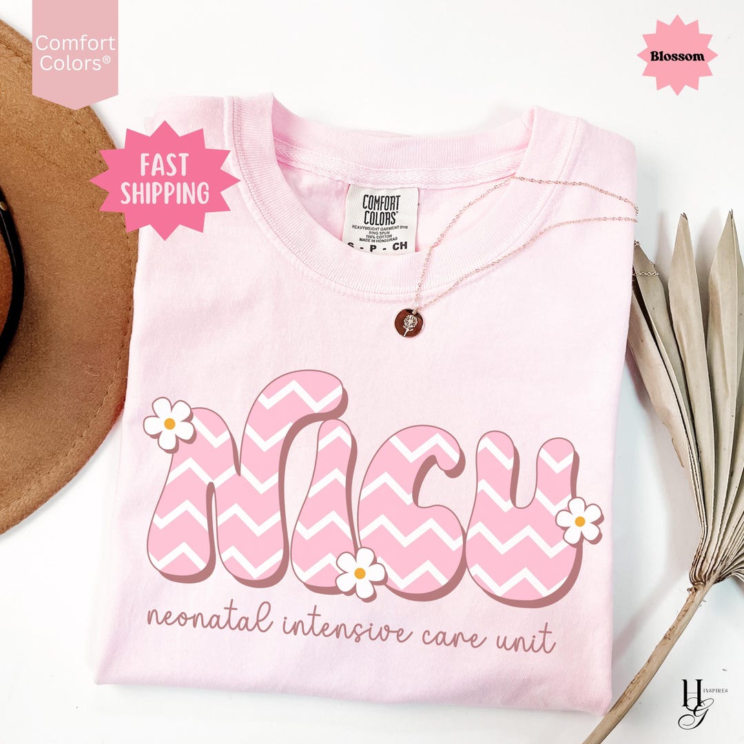 NICU Nurse Comfort Colors® Shirt Neonatal Intensive Care Unit Tshirt ...