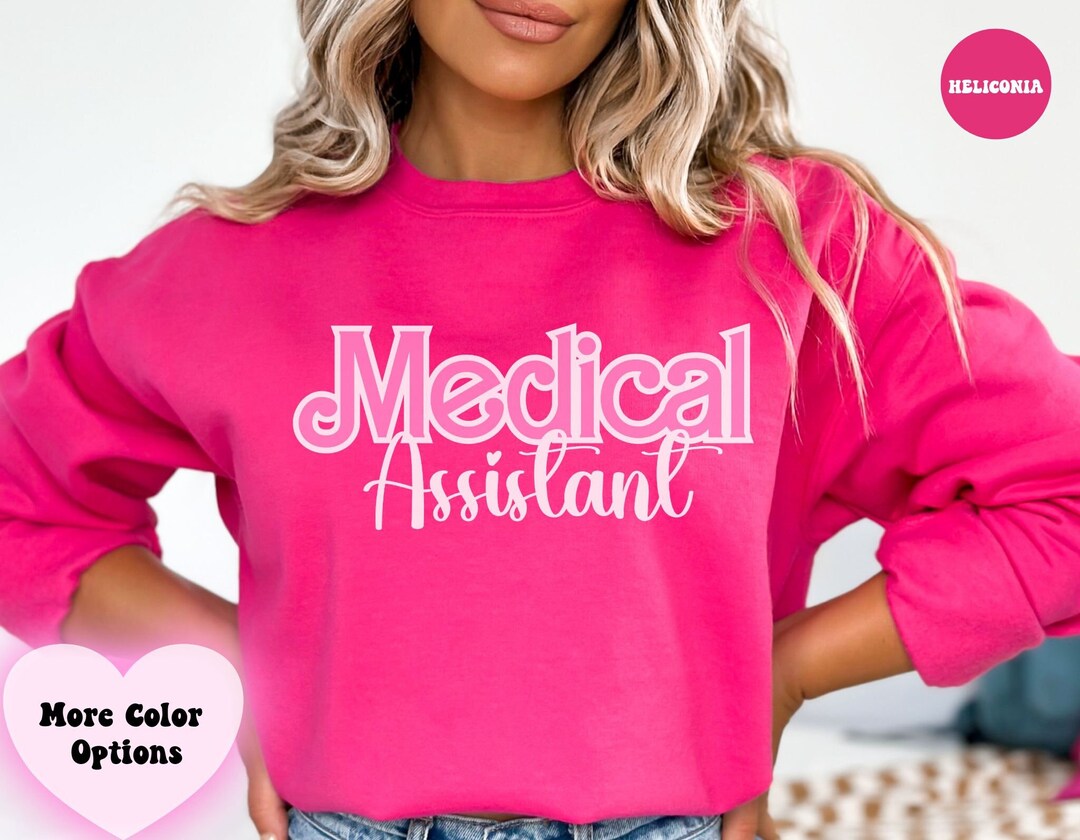 Pink Fall Medical Assistant Sweatshirt Clinical Assistant Shirt MA ...