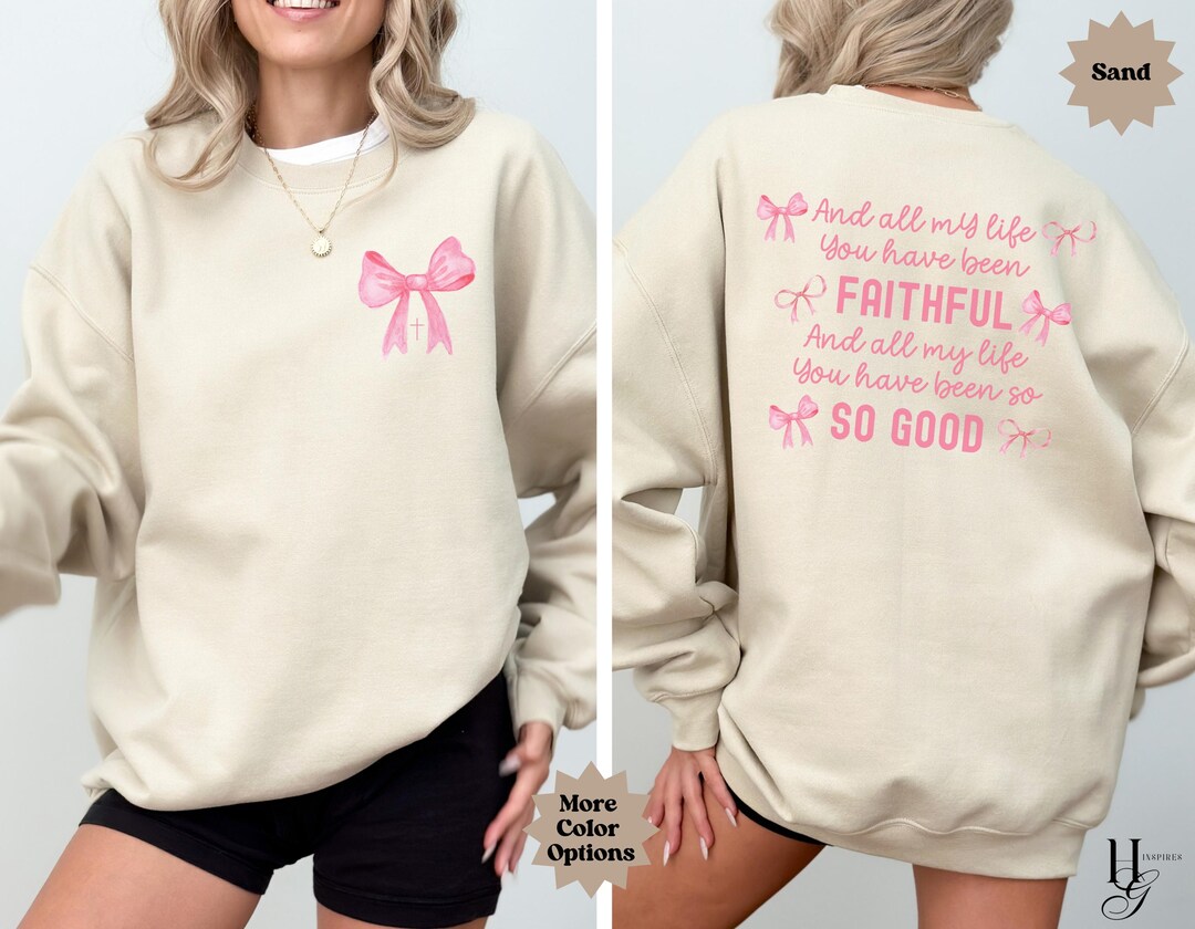 God is Good Coquette Christian Sweatshirt Godly Women Gifts Easter ...