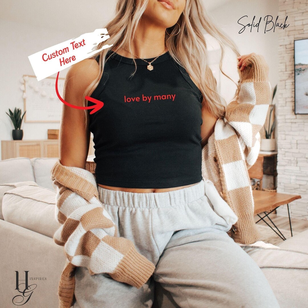 Custom Text Baby Rib Tee, Personalized Baby Rib Tanks, Y2k Baby Tees ...