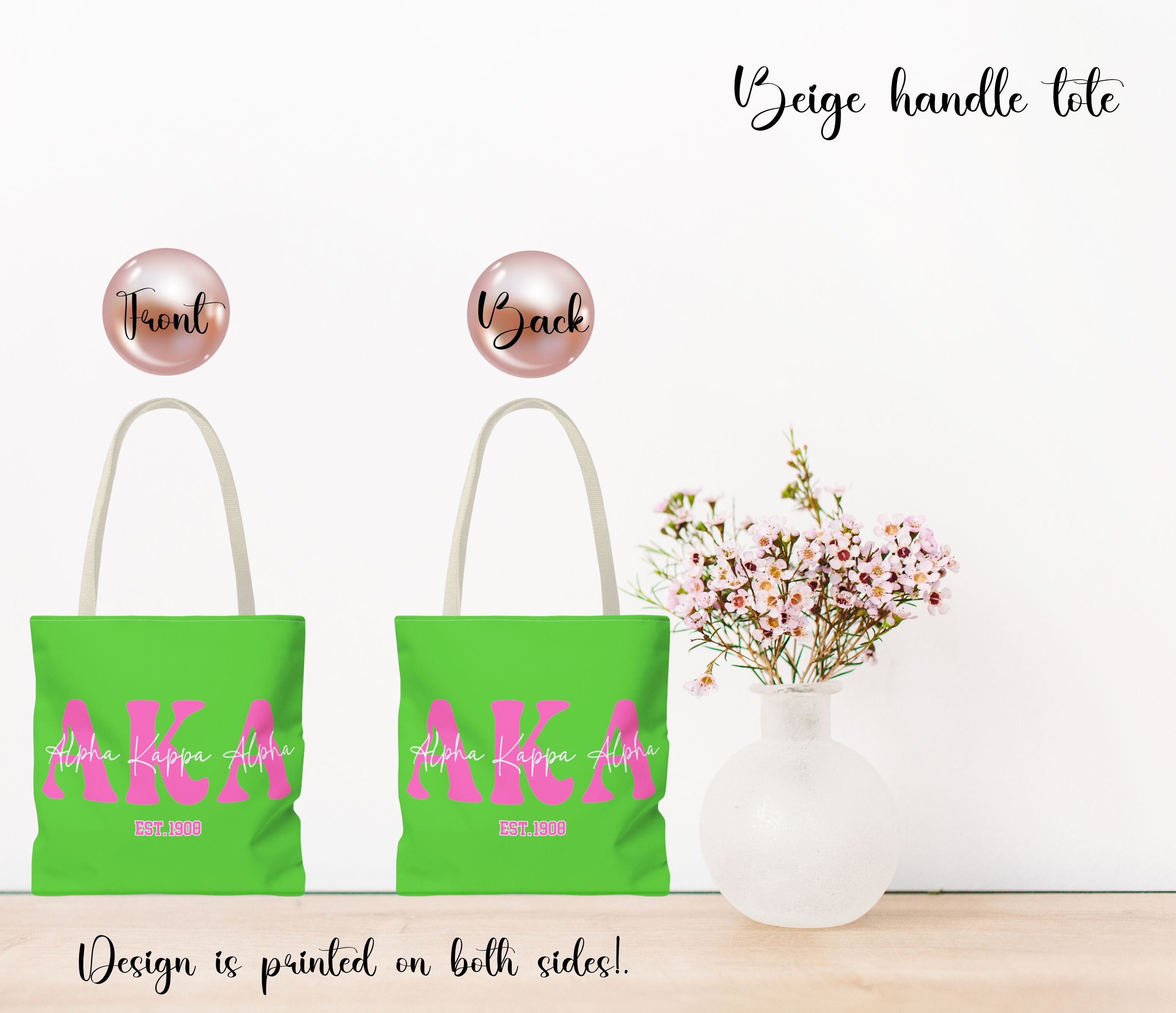 Custom AKA Gifts, AKA Paraphernalia, AKA 1908 Gifts, Pink and Green ...