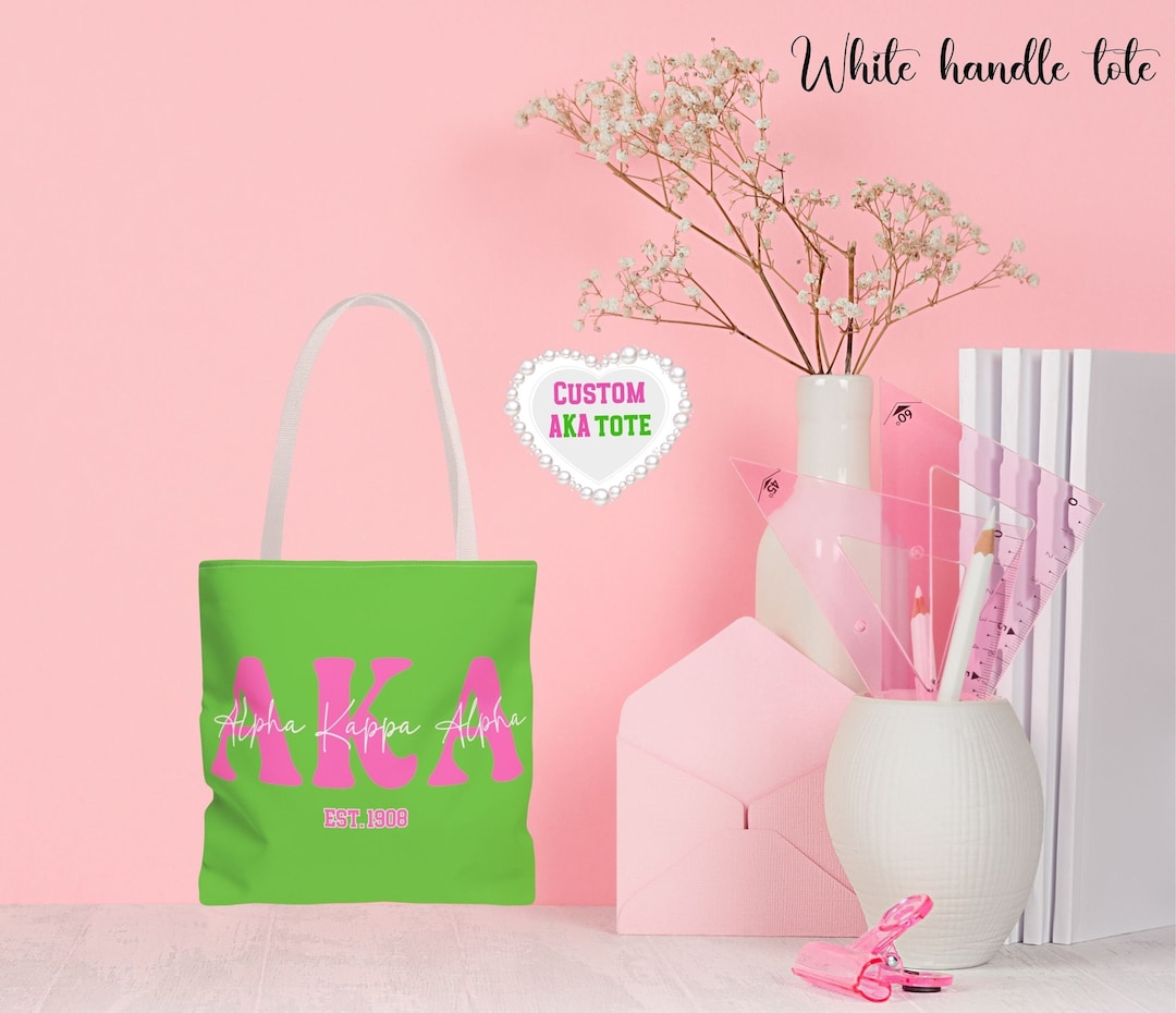 Custom AKA Gifts, AKA Paraphernalia, AKA 1908 Gifts, Pink and Green ...