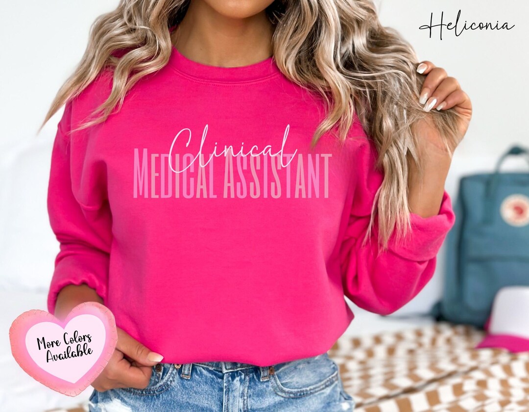 Pink Clinical Medical Assistant Shirts CMA Sweater Physician Assistant ...