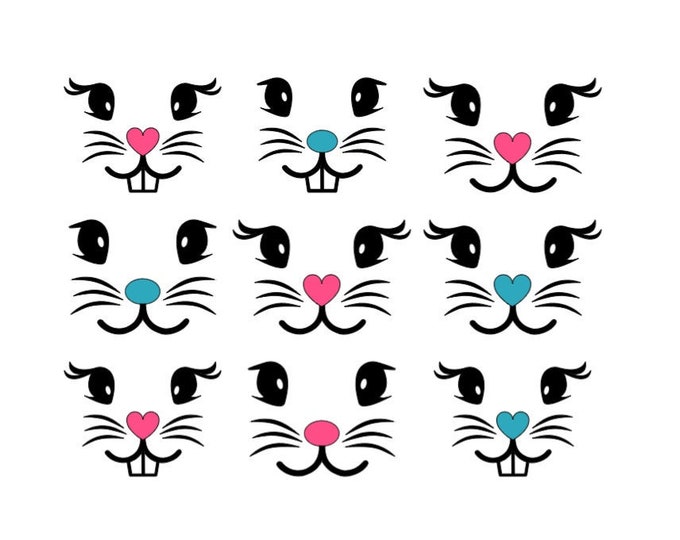 Kawaii Face Vinyl Decals, Cute Face Decals, Marshmallow Face Decals ...