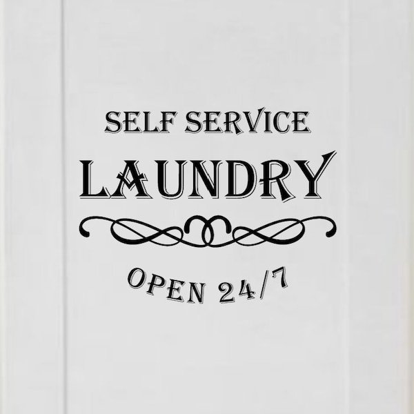Laundry Room Door Decal - Etsy