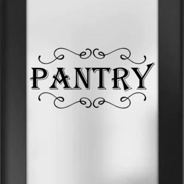 Pantry Door Decal Etsy