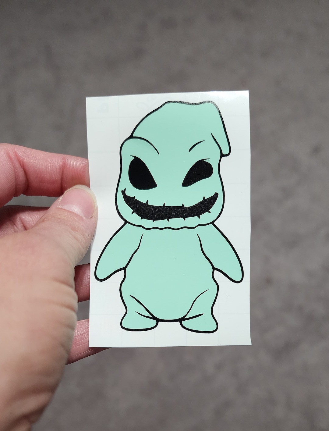 Glow in the Dark Oogie Boogie Vinyl Decal - Nightmare Before Christmas ...