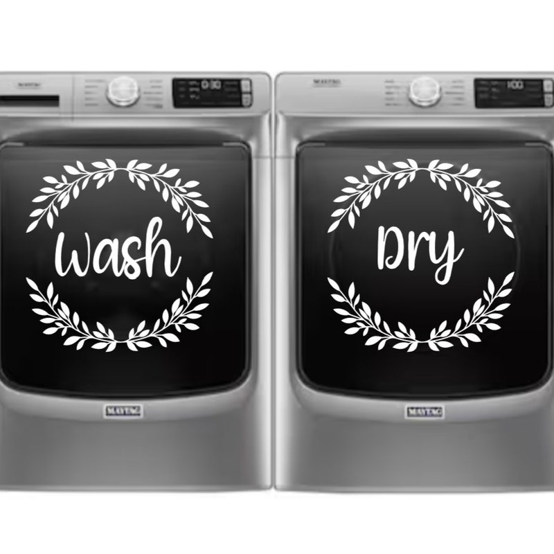 Wash Dry Decal - Etsy