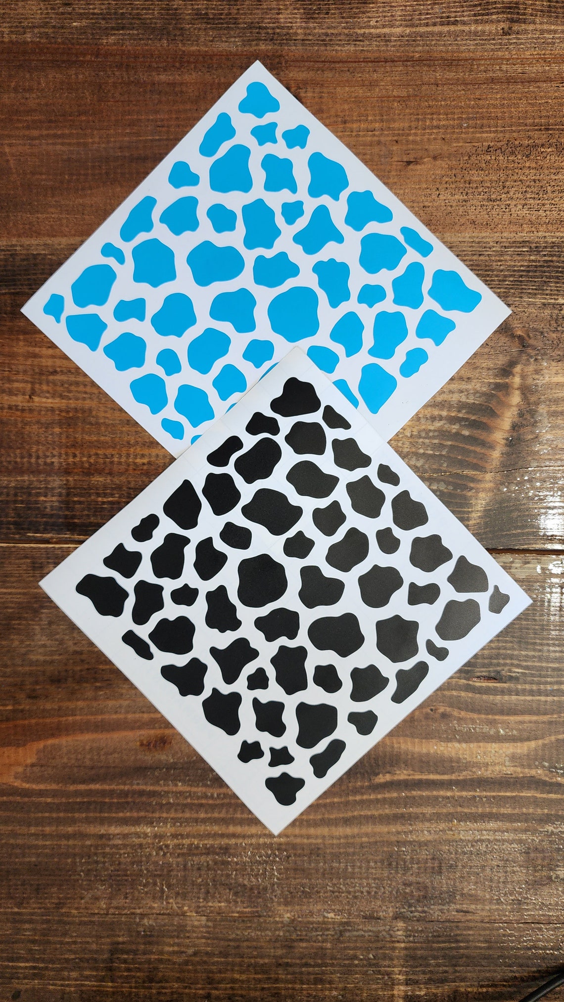 Cow Print Vinyl Sheet Cow Print Decal Cow Print Sticker Cow - Etsy