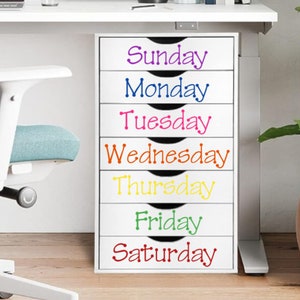 Days of the Week Label Set, Days of the Week Stickers, Home ...