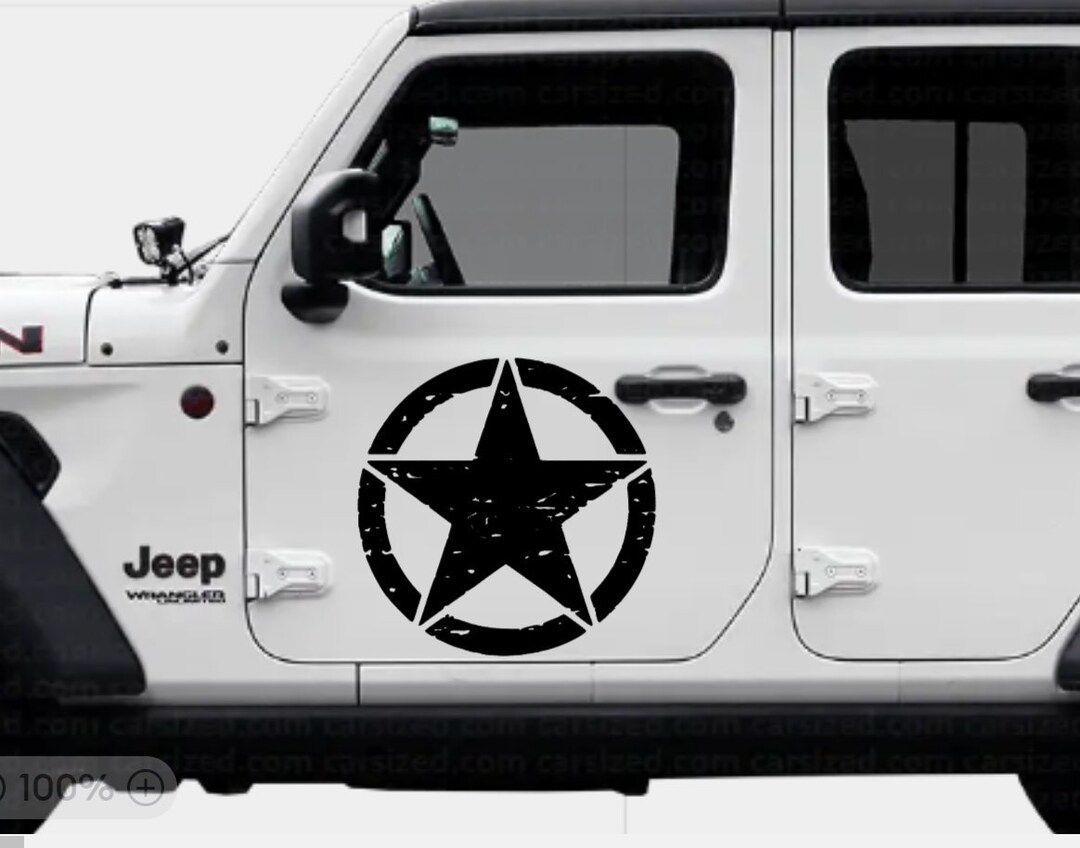 Military Star Decal Mike Oscar Star Decal Jeep Star Vinyl - Etsy
