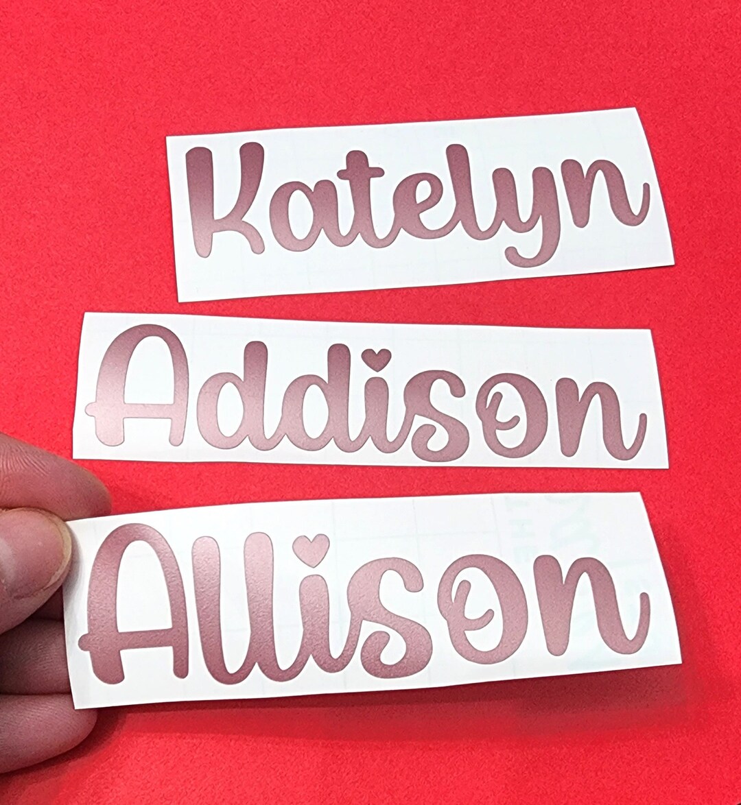 Name Decal, Stickers, Custom Stickers, Custom Name Sticker, Decals for ...