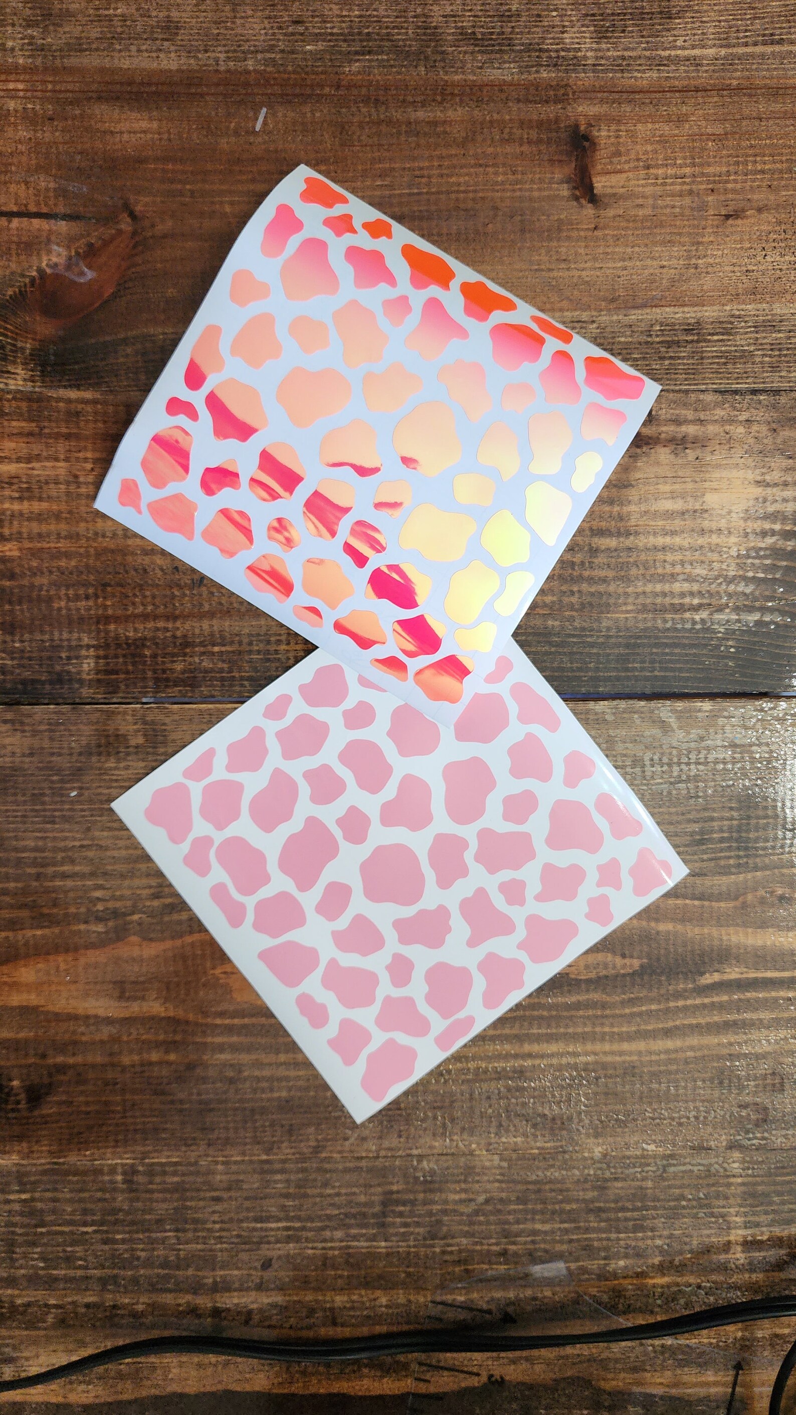 Cow Print Vinyl Sheet Cow Print Decal Cow Print Sticker Cow - Etsy