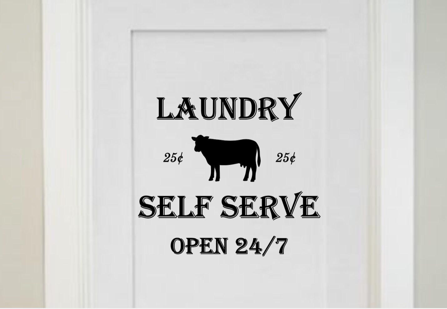 Laundry Room Door Decal Laundry Door Sticker Laundry Sign - Etsy