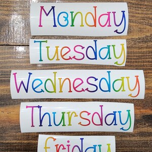 Days of the Week Label Set, Days of the Week Stickers, Home ...