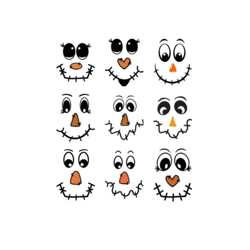 Scarecrow Face Svg - Etsy