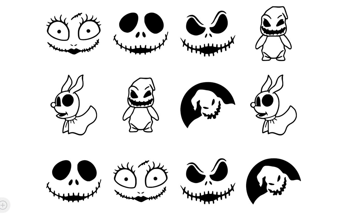 Nightmare Before Christmas Decal Set of 12 for Christmas - Etsy