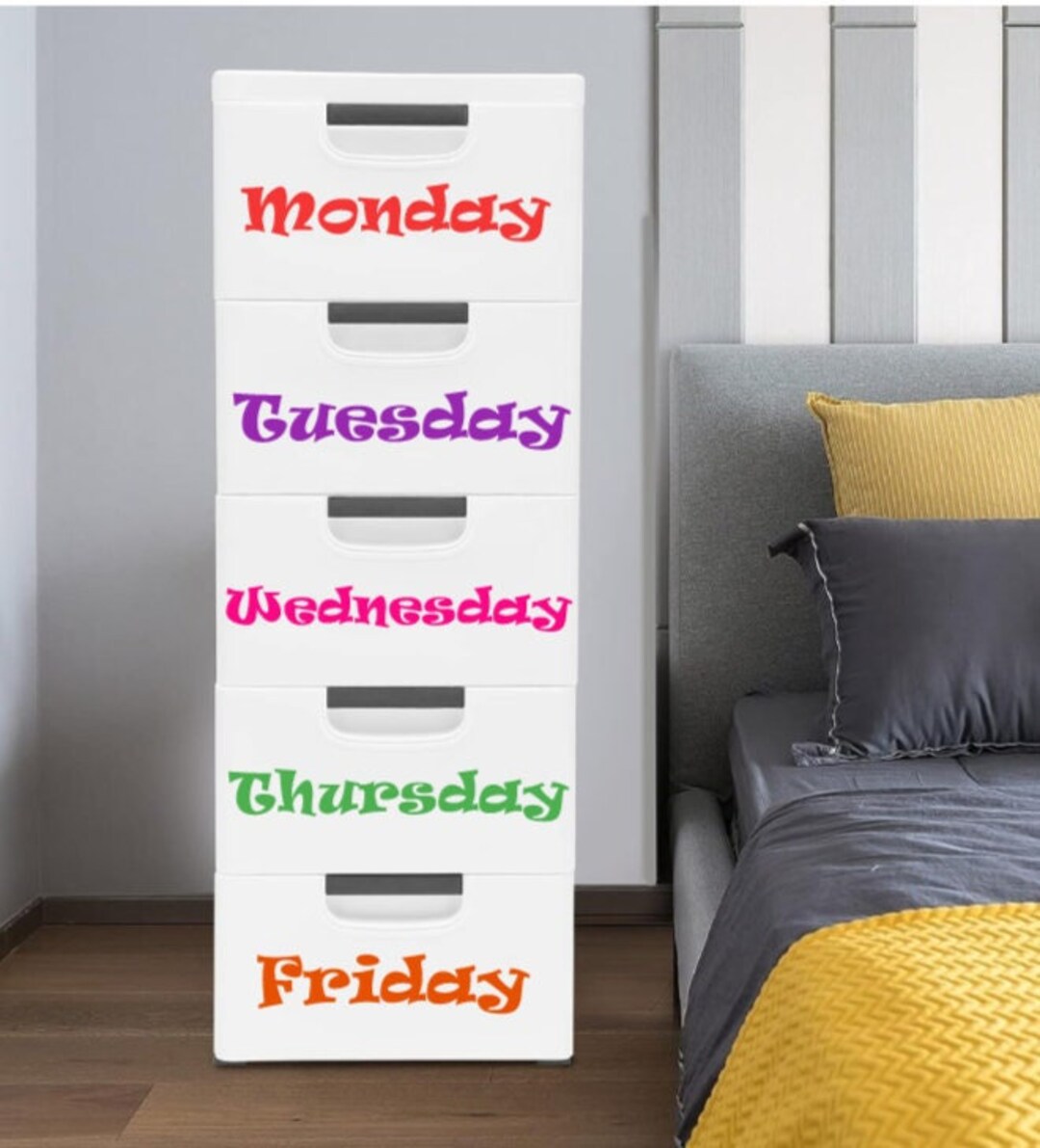 Days of the Week Label Set, Days of the Week Stickers, Home ...