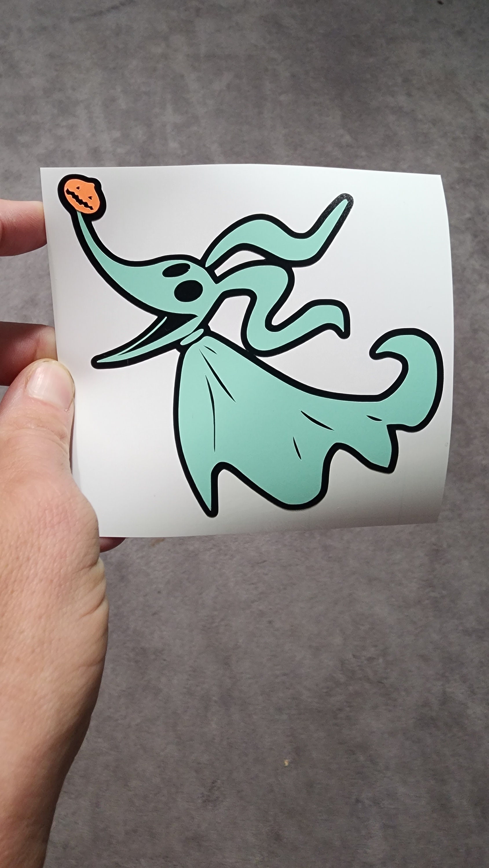Zero Glow in the Dark Decal Nightmare Before Christmas - Etsy