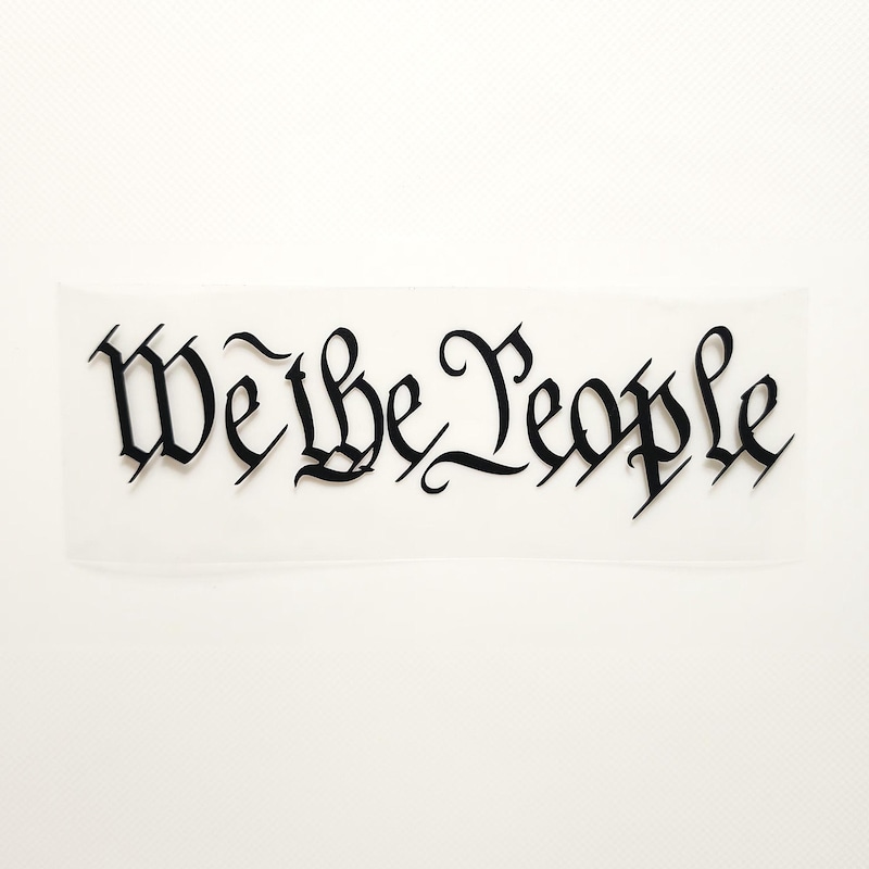 We the People Decal - Etsy