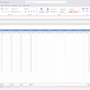 Class Grades Tracker Excel Template: Student Performance Planner - Etsy
