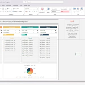Simple Decision Tracker Excel Template, Task Priorty Tracker Excel ...