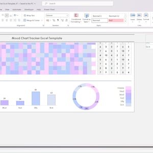 Mood Chart Tracker Excel Template, One Year Mood Chart Tracker Excel ...