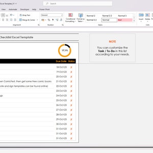 Halloween Checklist Excel Template, Halloween To-do List Excel Template ...