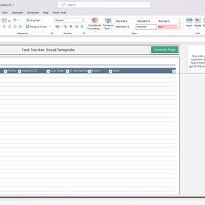 Task Tracker Excel Template, Task List Planner Excel Template, Excel ...