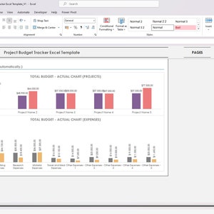 Project Budget Tracker Excel Template: Expense Management (digital ...