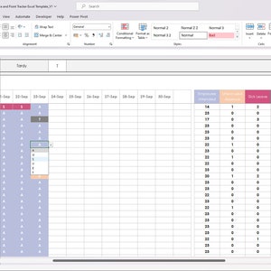 Employee Attendance Tracker: Point System Excel Template - Etsy