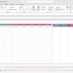 Class Grades Tracker Excel Template: Student Performance Planner - Etsy