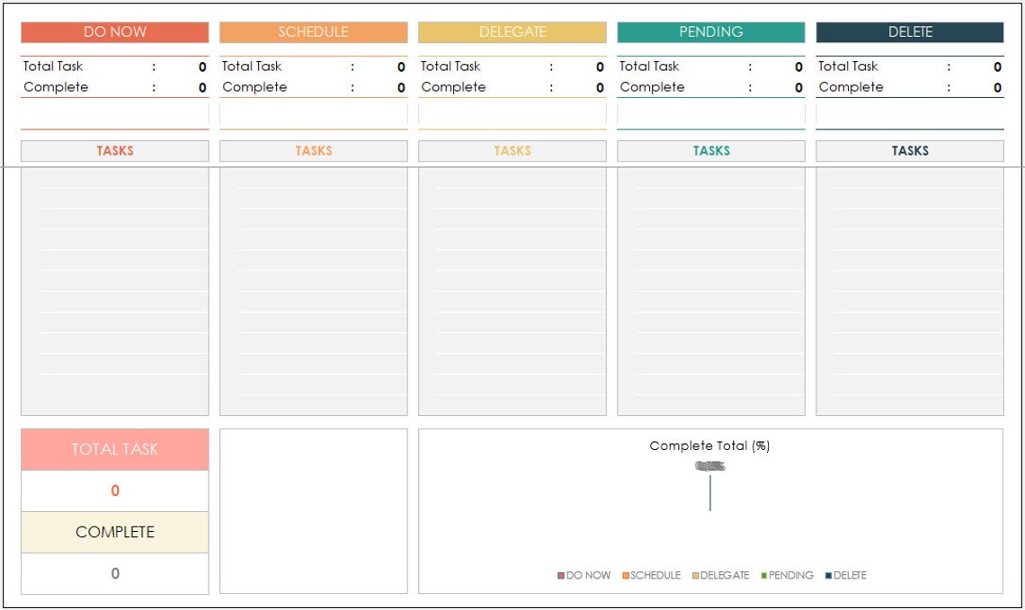 Simple Decision Tracker Excel Template, Task Priorty Tracker Excel ...