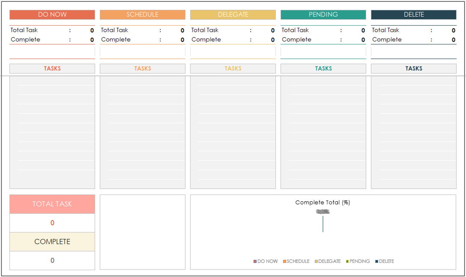 Simple Decision Tracker Excel Template, Task Priorty Tracker Excel ...