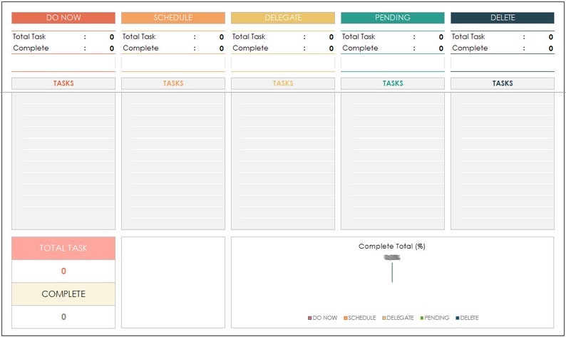 Simple Decision Tracker Excel Template, Task Priorty Tracker Excel ...