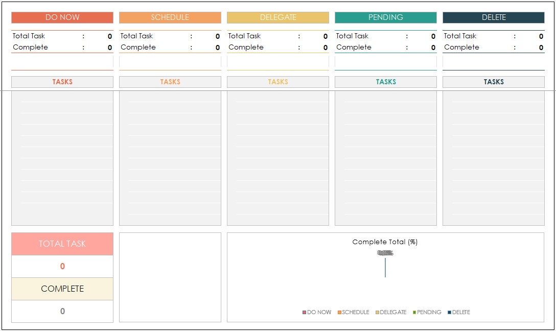 Simple Decision Tracker Excel Template, Task Priorty Tracker Excel ...