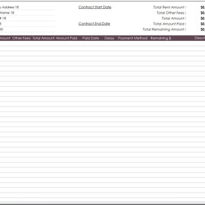 Rent Payment Tracker Excel Template: Landlord Rental Log (digital ...