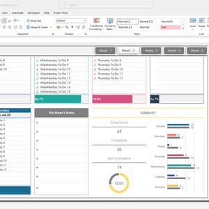 Weekly to - Do List Excel Template, Weekly Planner Excel Template ...