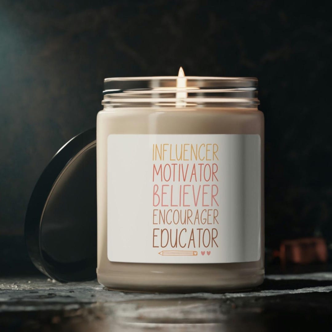 Teacher Gift | Teacher Appreciation | Scented Soy Candle | 9 Oz | 5 ...